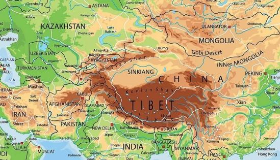 Tibetan Plateau China Map | Tibetan Plateau Travel Guide - China Dragon ...
